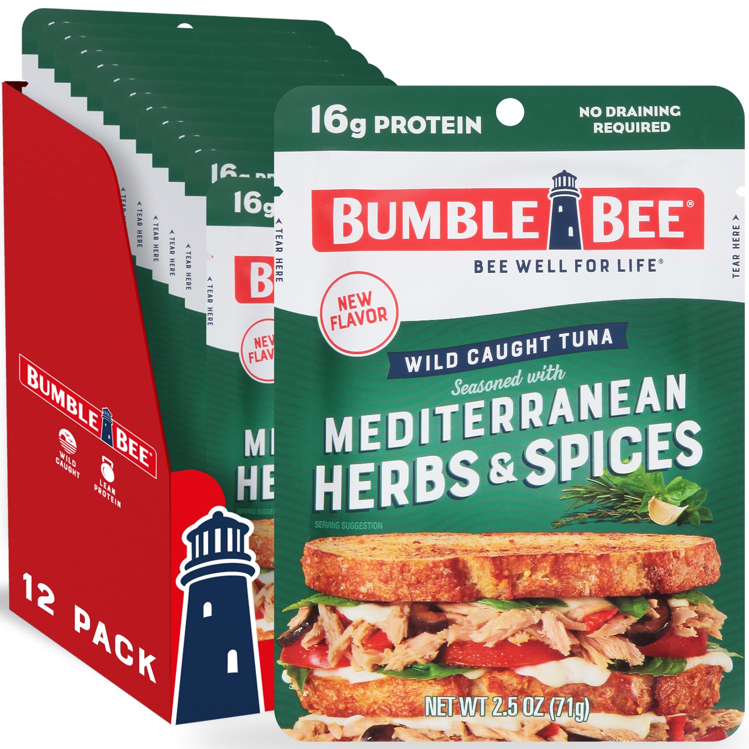 BUMBLE BEE TUNA - ROASTED GARLIC & HERB (12 PACK) – EPS Source